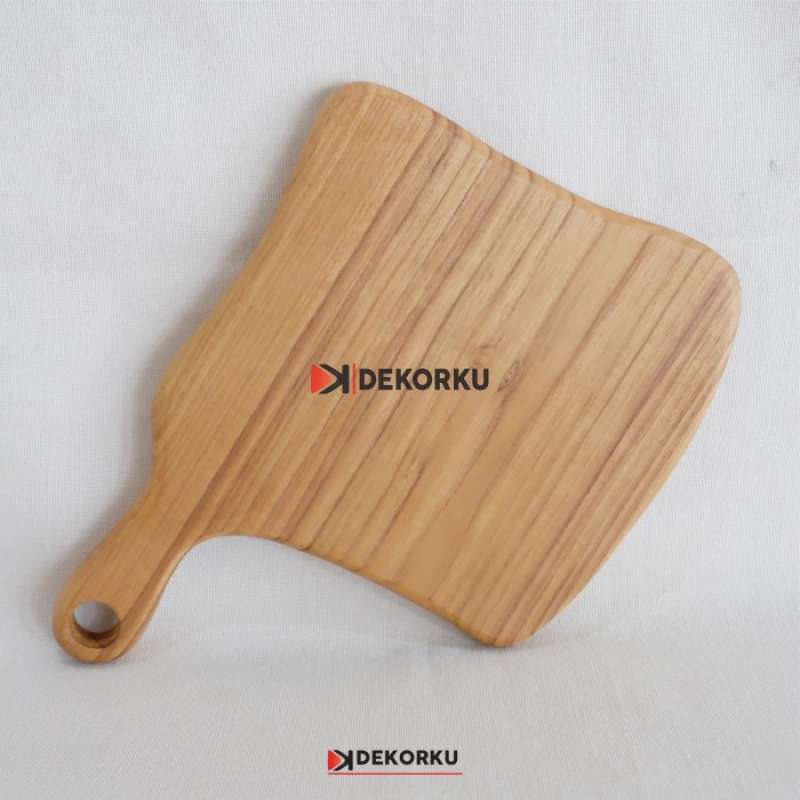 Promo Talenan / Chopping Board Kayu Jati Kecil dengan Gagang ukuran 20 ...