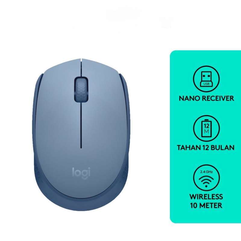 Promo Logitech M171 Mouse Wireless untuk Windows, Mac, ChromeOS - Blue ...