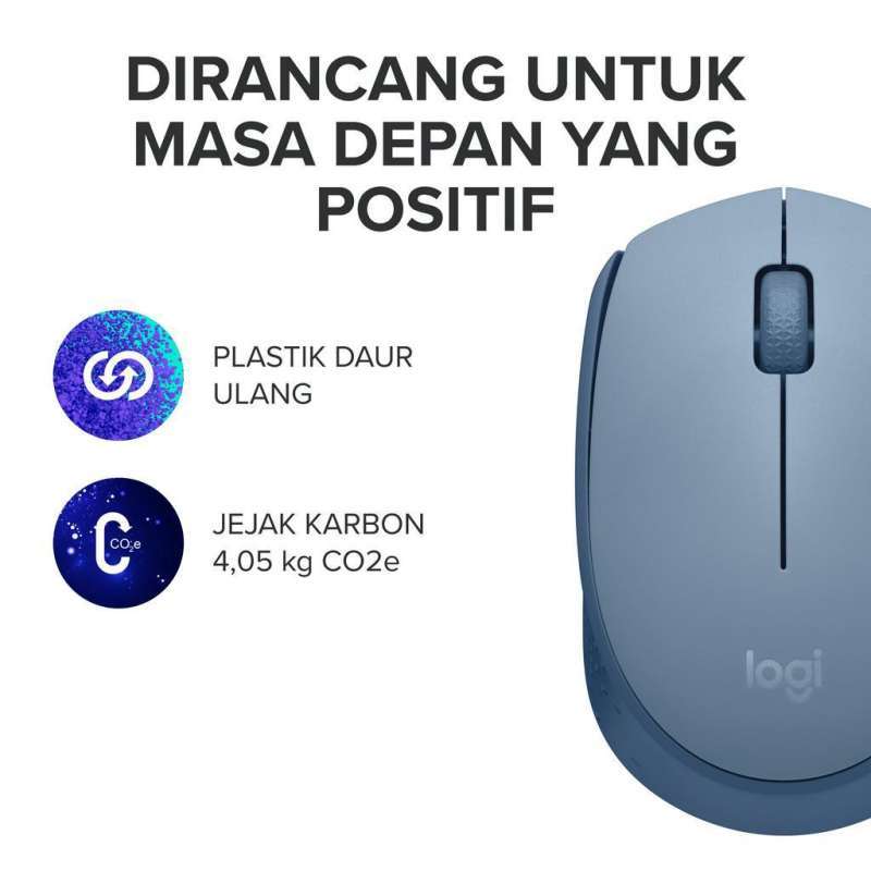 Promo Logitech M171 Mouse Wireless untuk Windows, Mac, ChromeOS - Blue ...