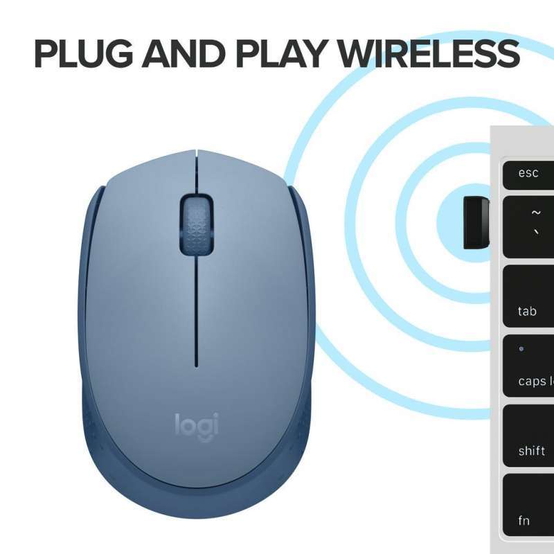 Promo Logitech M171 Mouse Wireless untuk Windows, Mac, ChromeOS - Blue ...