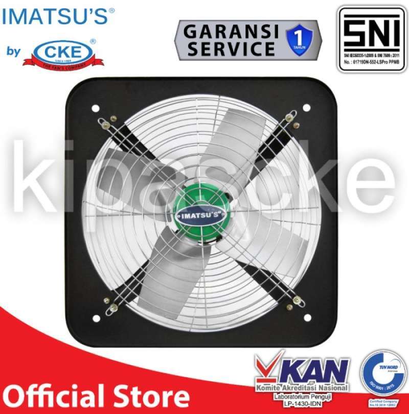 Promo Exhaust Fan Imatsu Super Esn-Sup-D16/1-Ims-Yl Dinding Blower ...