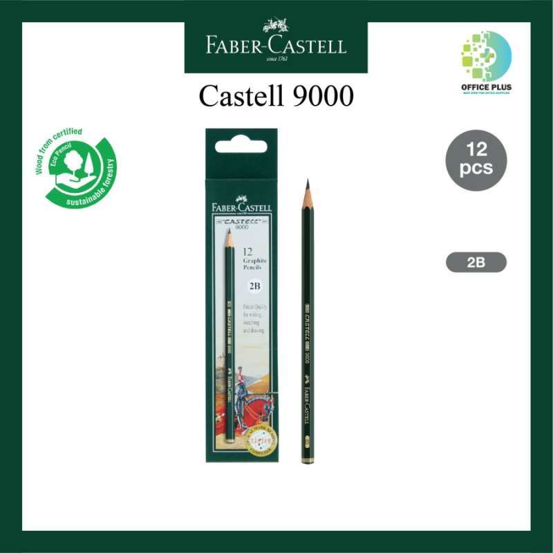 Jual Pensil 2B / Pensil Faber Castell 2B 1 Kotak (isi 12 pcs) di Seller ...