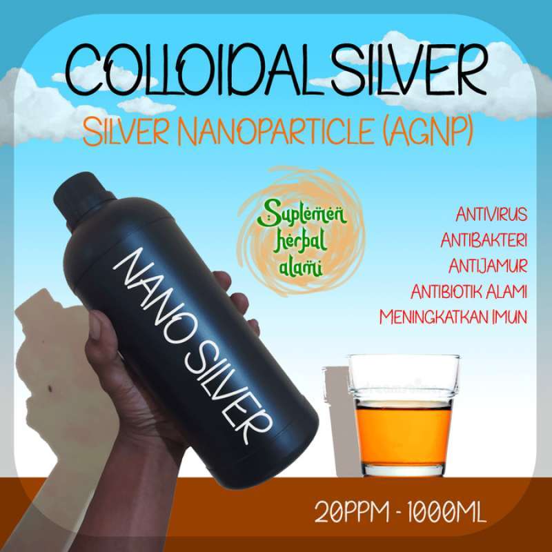 Promo Colloidal Silver, Silver Nanoparticle, Agnp, Air Koloidal Perak 1 ...