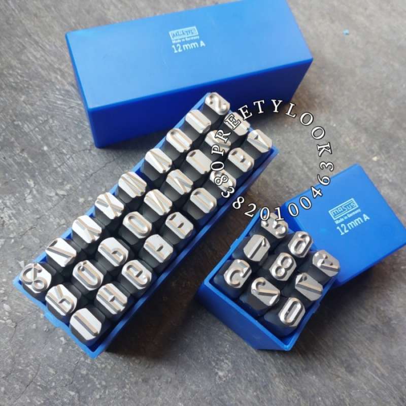 Jual MASUS Hurup Ketok Dan Angka 12 mm Stamp Punch Letter A - Z Germany ...