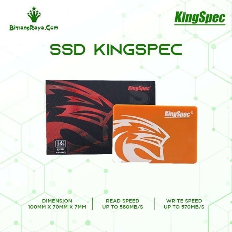 Promo SSD KINGSPEC SATA 3 512GB 2.5 GARANSI 3 TAHUN / SSD SATA III ...