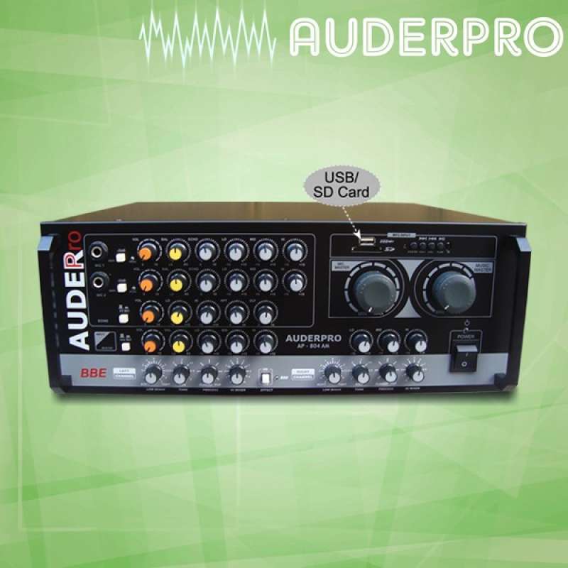 Promo MIXER AMPLIFIER KARAOKE AUDERPRO AP-804AM USB Diskon 23% di ...