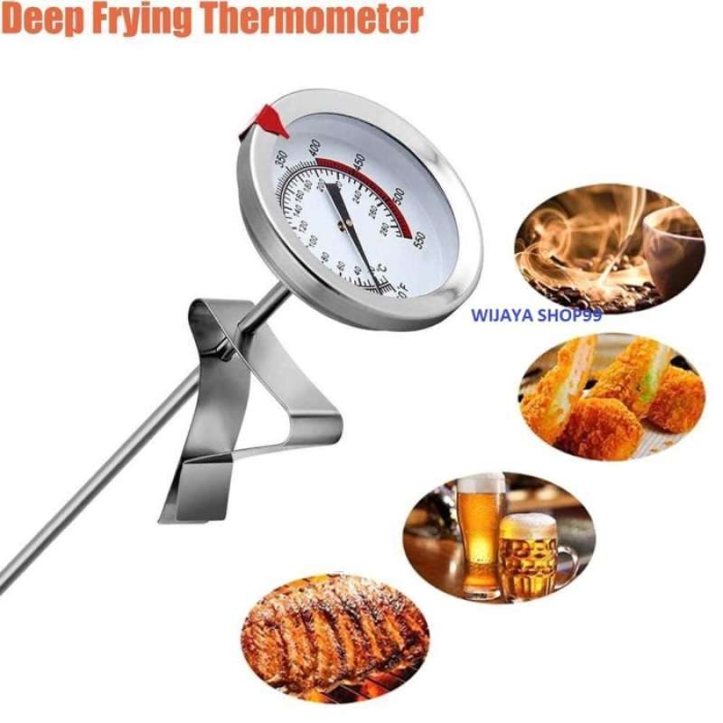 Promo Frying Thermometer 40cm Ukur Suhu Minyak Air Stainless Steel ...