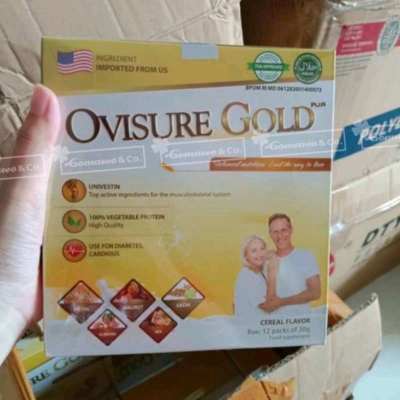 Promo OVISURE GOLD MILK SUSU VITAMIN TULANG DAN SENDI OSTEOPOROSIS 12 ...