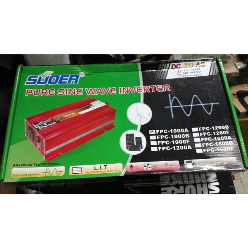 Promo Inverter SUOER pure sine wave inverter 1000 watt FPC-1000A Original Diskon 23% di Seller ...
