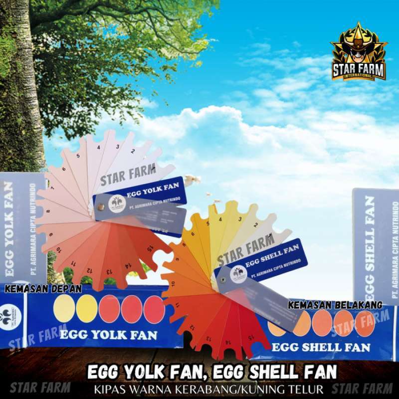 Promo Egg Shell Fan, Egg Yolk Fan Kipas Warna Kerabang Dan Kuning Telur ...