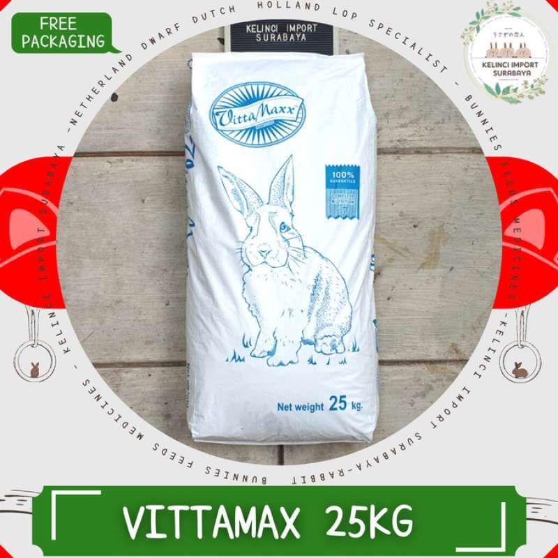 Promo Vitamax Pakan Kelinci Guinea Pig Marmut - 25kg Diskon 23% di ...