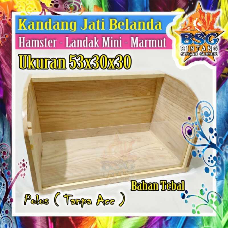 Promo Kandang Hewan Hamster Landak Mini Marmut Kura kura - Kayu Jati ...