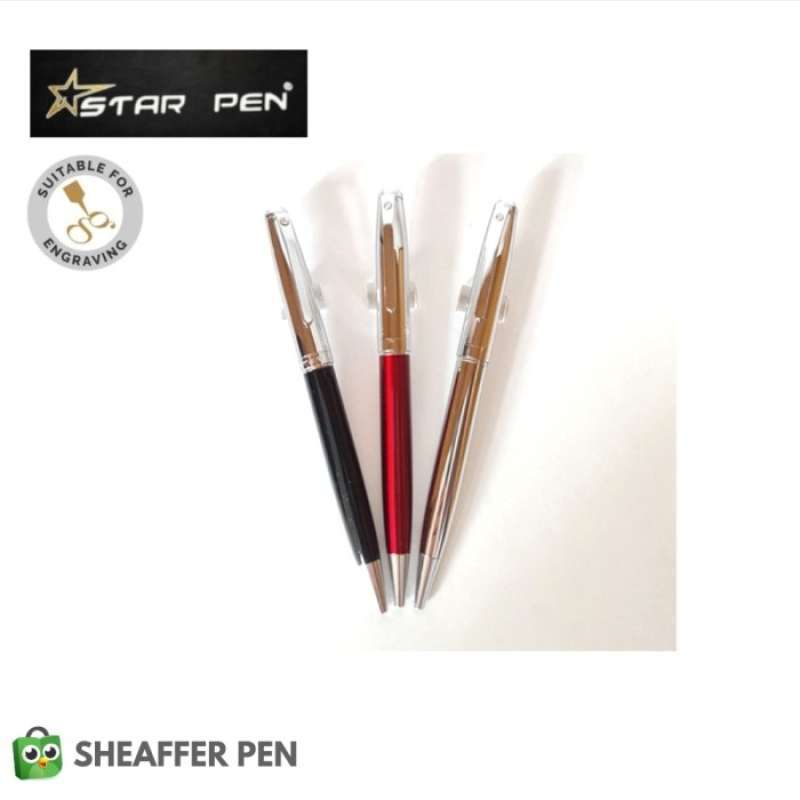 Jual star penÂ® star stainless steel full chrome trim ballpoint ...