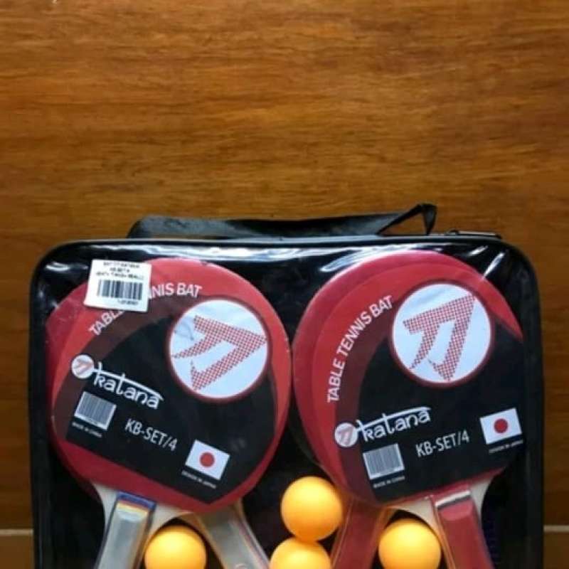 Jual paket bet blade tenis meja tiang net dan bola pingpong katana free bag di Seller regianmall ...