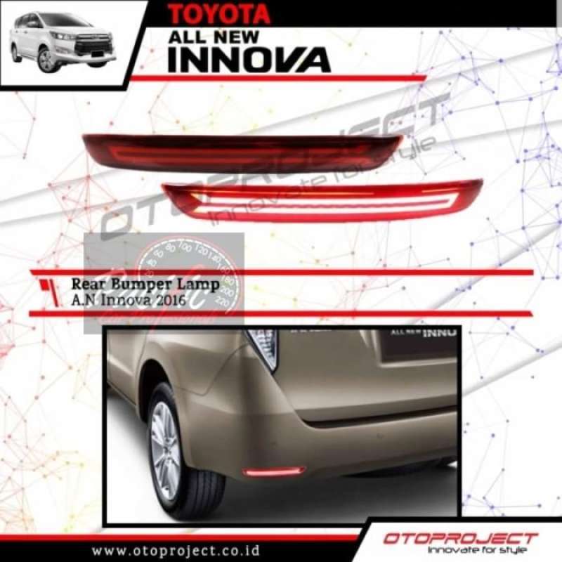 Jual Lampu Led bar reflektor Bumper Belakang all new Innova Reborn di ...