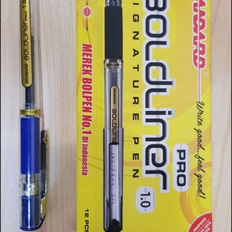 Jual Pulpen Standard Boldliner Pro 1.0 - Biru Di Seller Okebeli Mart - Wijaya Kusuma, Kota ...