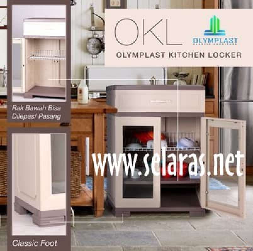 Promo Kitchen Locker /Lemari Dapur Bawah Plastik Olymplast Okl A1 Cream ...