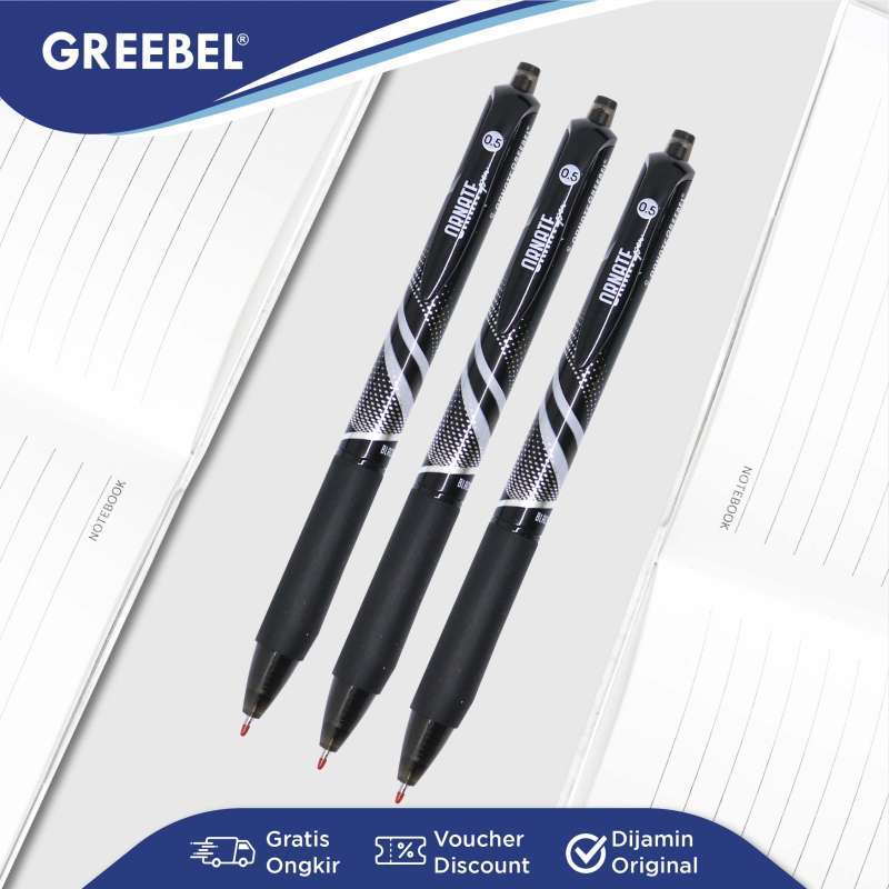 Jual GREEBEL GEL PEN GP-505 ORNATE 0.5 /Pen/Pulpen/gel pen utk atk kantor kerja kuliah anak - 1 ...