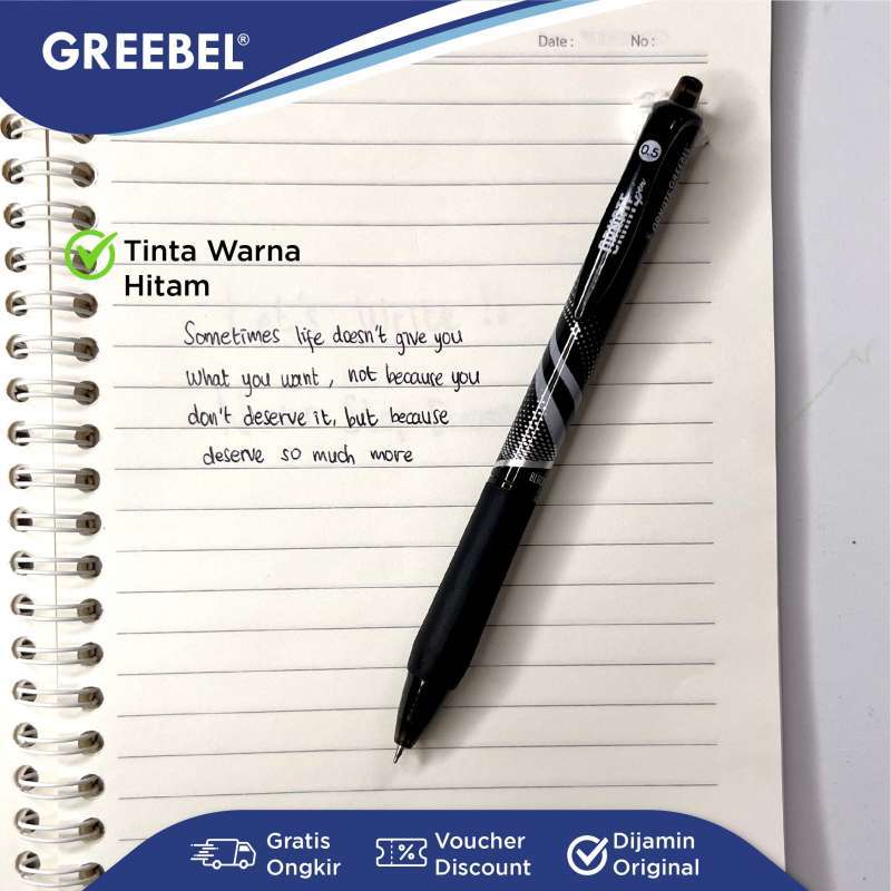 Jual GREEBEL GEL PEN GP-505 ORNATE 0.5 /Pen/Pulpen/gel pen utk atk kantor kerja kuliah anak - 1 ...