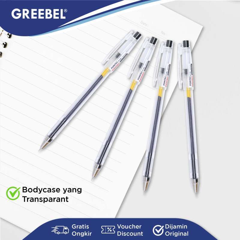 Promo GREEBEL GEL PEN GP-506 POINTEC 0.3 /Pen/Pulpen/gel pen utk atk ...