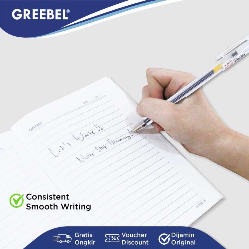 Promo GREEBEL GEL PEN GP-506 POINTEC 0.3 /Pen/Pulpen/gel pen utk atk ...