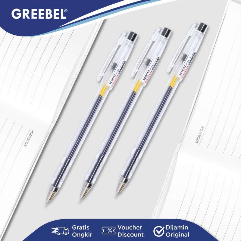 Promo GREEBEL GEL PEN GP-506 POINTEC 0.3 /Pen/Pulpen/gel pen utk atk ...