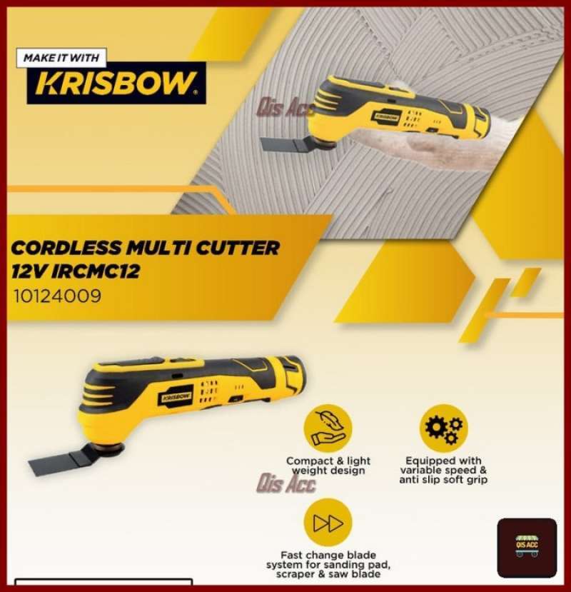 Promo Krisbow Mesin Multi Cutter Cordless 12v Ecm-12c Diskon 23% di ...