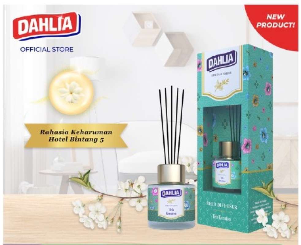 Jual Dahlia reed diffuser teh keraton alat dan refill aroma therapy ...