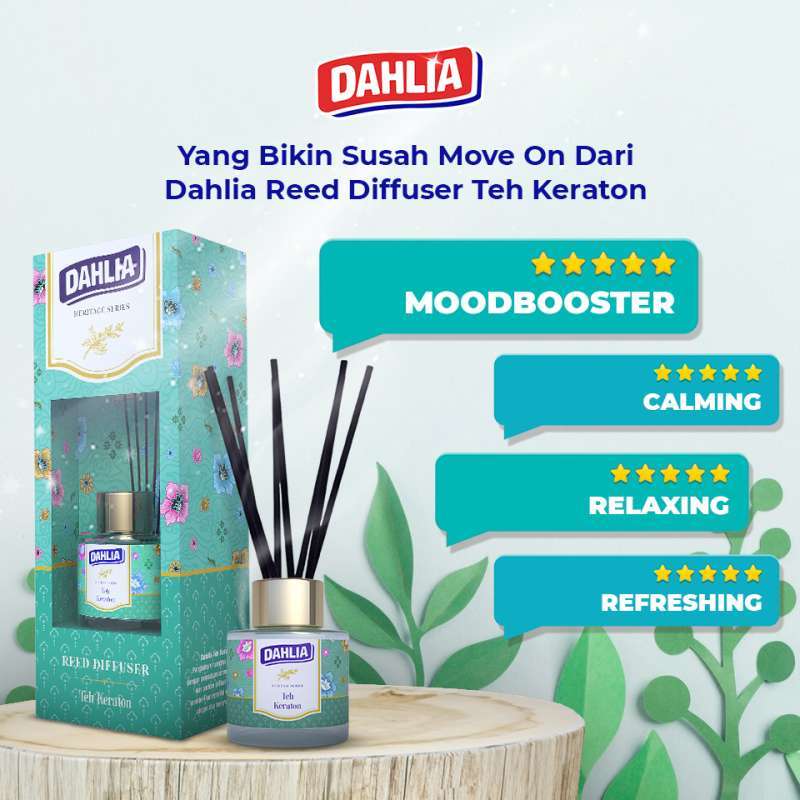 Jual Dahlia reed diffuser teh keraton alat dan refill aroma therapy ...