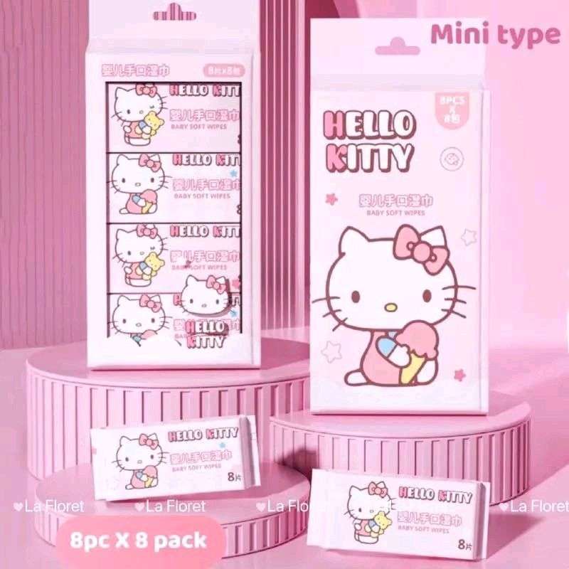 Promo LS Tissue Basah Mini sanrio / tisu basah travel karakter mini ...