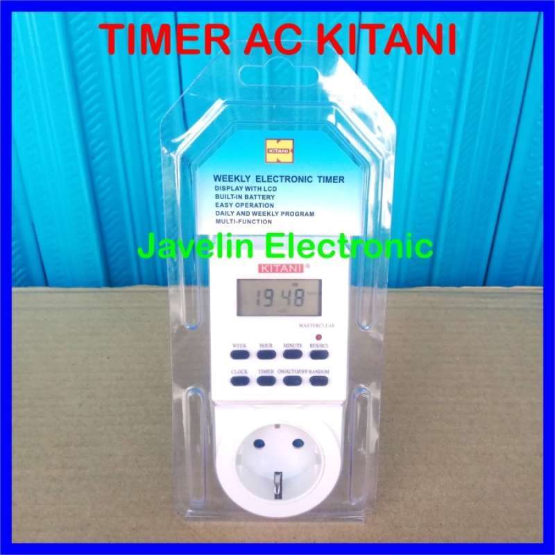 Promo Timer Digital Kitani / Timer Walet / Stop Kontak Otomatis / Timer ...