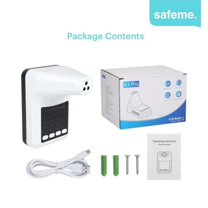 Promo TERMOMETER DIGITAL INFRARED DINDING TRIPOD STAND THERMOMETER K3 ...