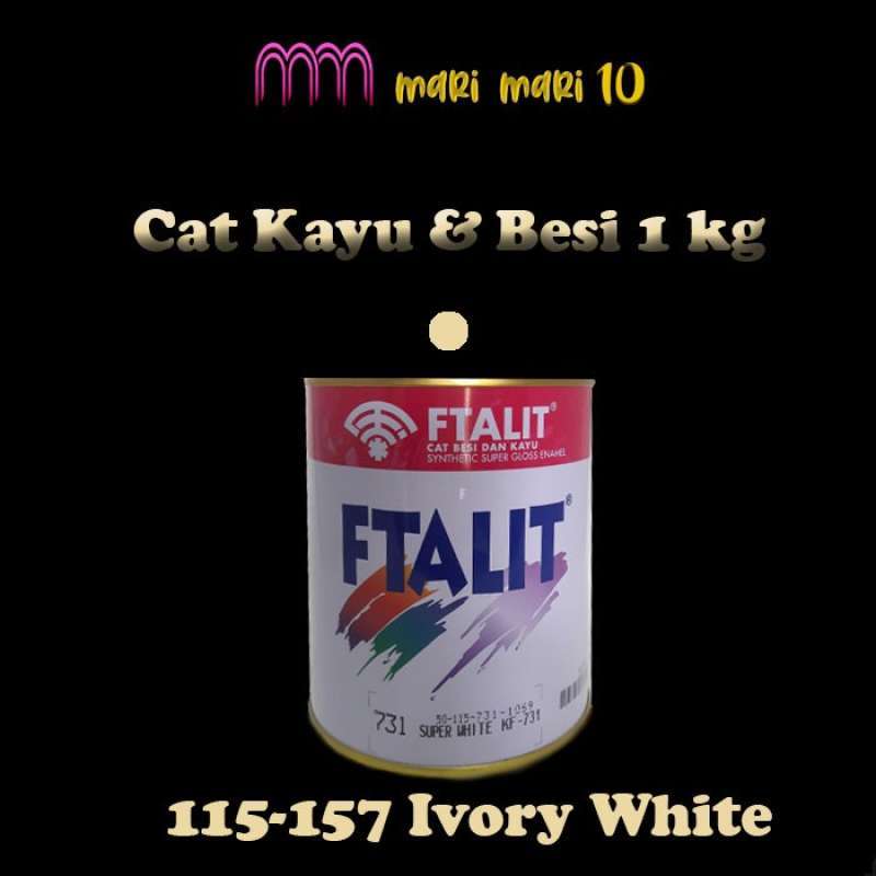 Promo Kansai Ftalit 157 Ivory White 1kg / Cat Kayu Dan Besi Ftalit 115 ...