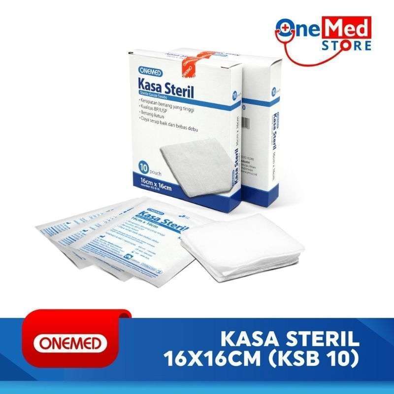 Jual Kasa Steril Onemed 16x16 KS B10/ Steril Gauze Swabs di Seller ...