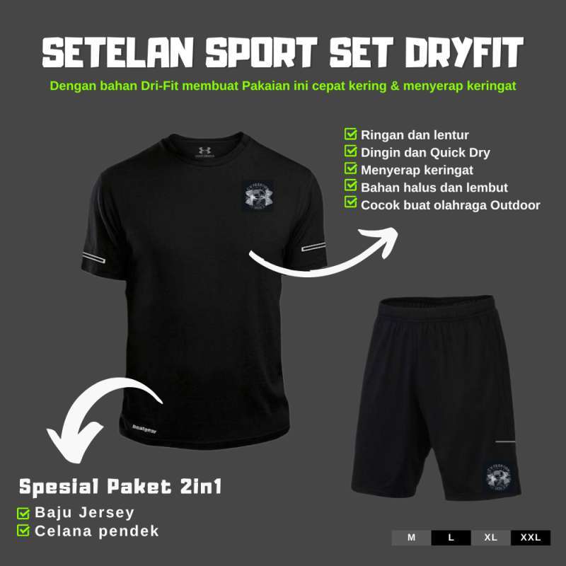 Promo Set Sport Baju Badminton Dewasa Jersey Bulutangkis Kaos Badminton ...