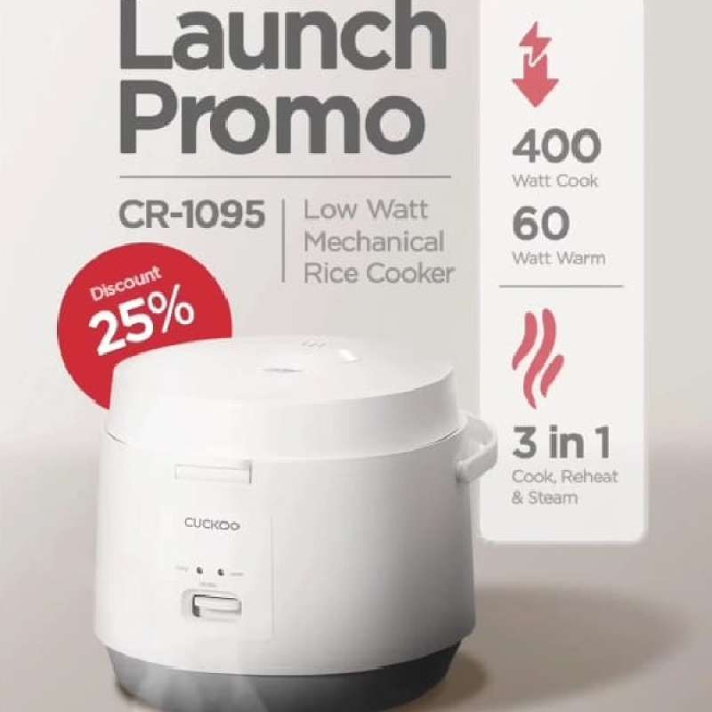 Promo CUCKOO CR-1095 Magicom Low Watt Mechanical Rice Cooker 1.8 L ...
