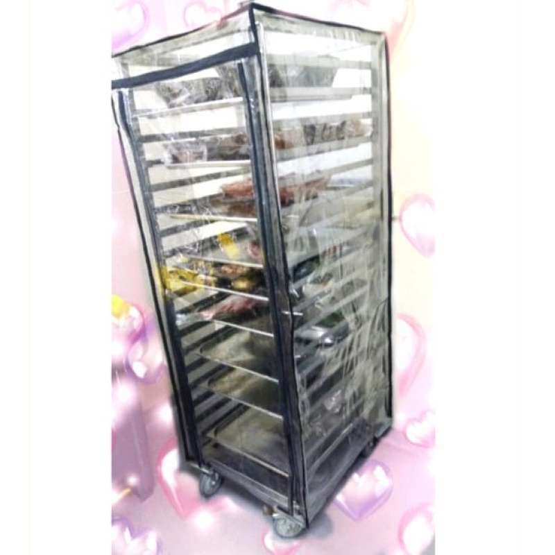 Promo Custom Cover Plastik Rak Loyang Roti / Bakery Diskon 23% di ...