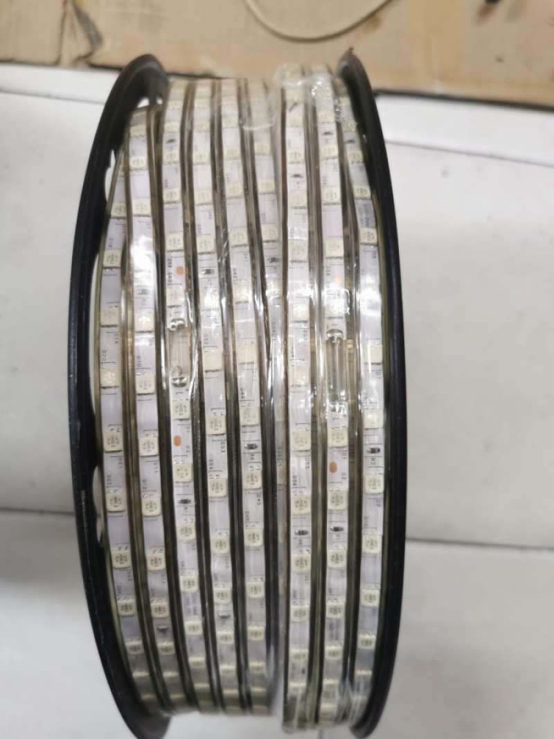 Promo PROMO - LAMPU LED STRIP SELANG 5050 SMD AC 220V 10METER+SOKET ...