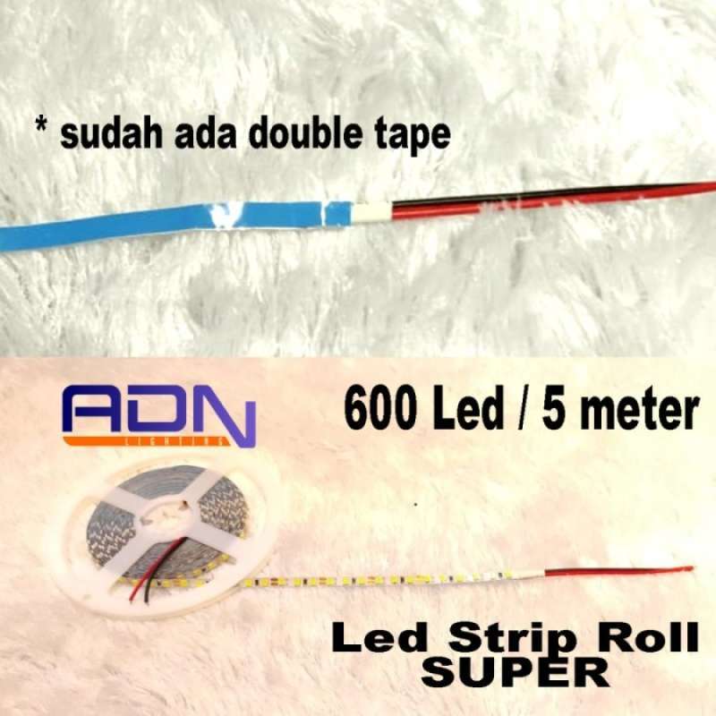 Promo PROMO - LAMPU LED STRIP ROLL 5MM 5 METER 12V INDOOR IP44 PADAT ...