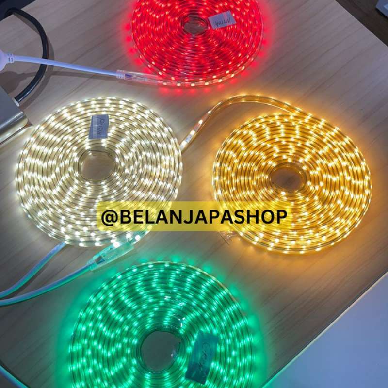 Promo PROMO - LAMPU LED SELANG / LED STRIP - 5050 220V / 10 METER PREMIUM QUALITY! - Merah ...