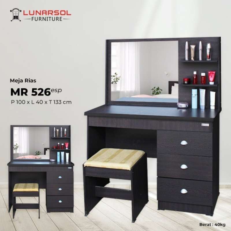 Promo Lunar Mr 526 Meja Rias Minimalis - Espresso Khusus Jabodetabek ...