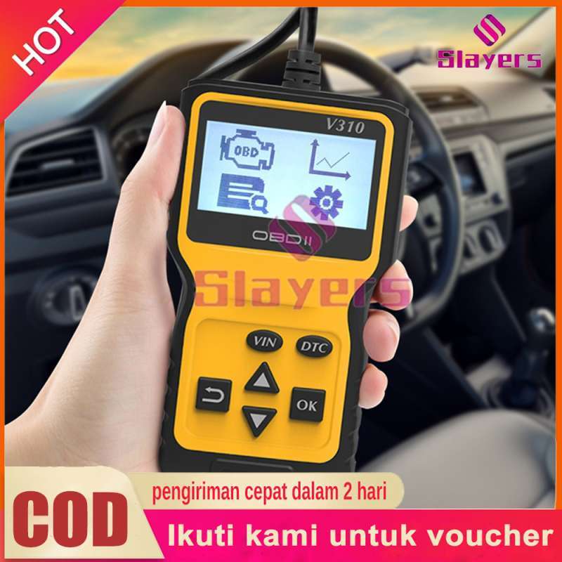 Promo OBD2 Scanner Alat Diagnostik Mesin Trouble e Reader V310 OBD 2 Mobil Scanner Universal ...
