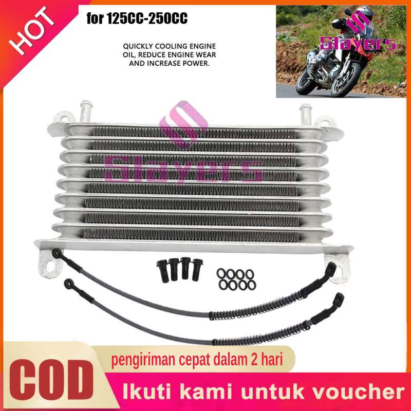 Promo Sepeda Motor Oil Cooler Oli Mesin Radiator Aluminium 125 Ml ...