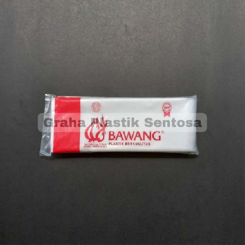 Jual Plastik PE Es Kebo Merk Bawang Ukuran 6, 7, 8, 9 x 20cm - Uk. 9 X ...