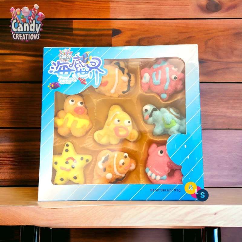Jual Candy Creations Marshmallow/Hewan Laut Ocean/Marshmallow Candy 91 gr di Seller Allesstore ...