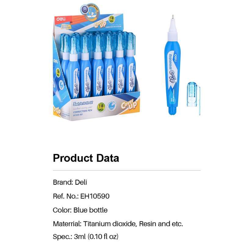 Jual Tipe-X Correction Pen Deli 3ml - EH10590 di Seller TG JKT ...