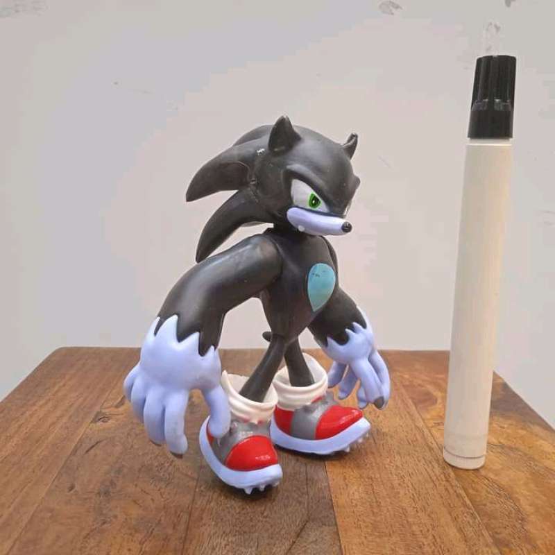 Jual mainan sonic figure giant big shadow black sonic sonic the ...