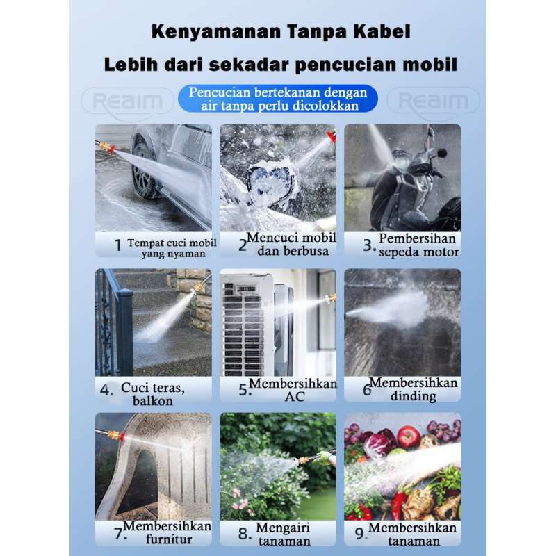 Promo 0mah alat semt cuci motor atau alat pencuci mobil ata - 199V+2 ...