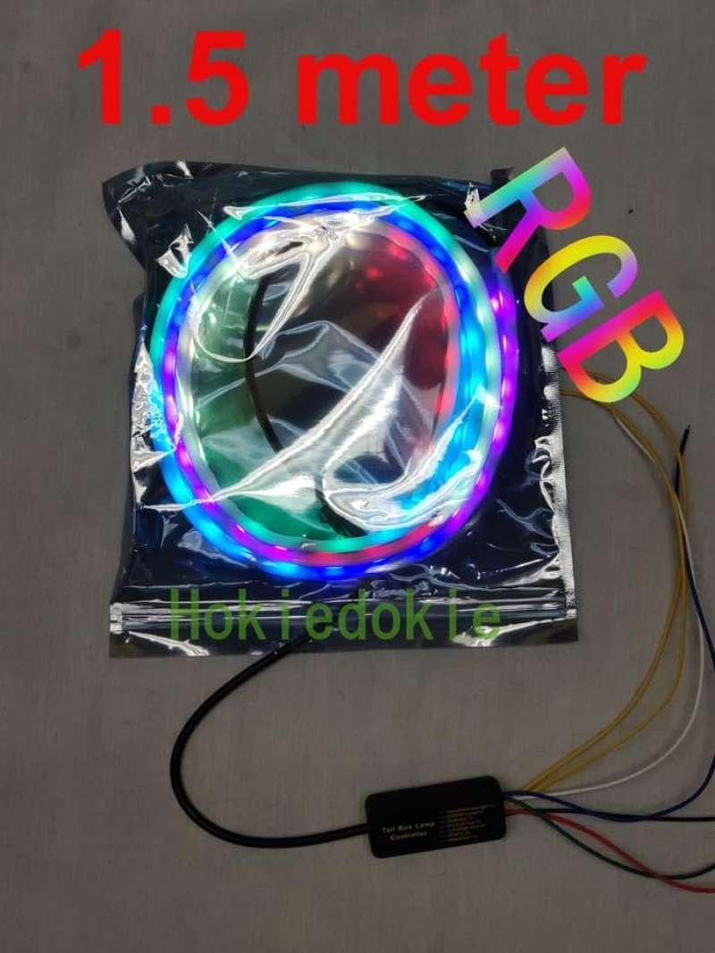 Promo Led RGB 1.5 meter extra panjang multi mode Tail lamp, led bag ...