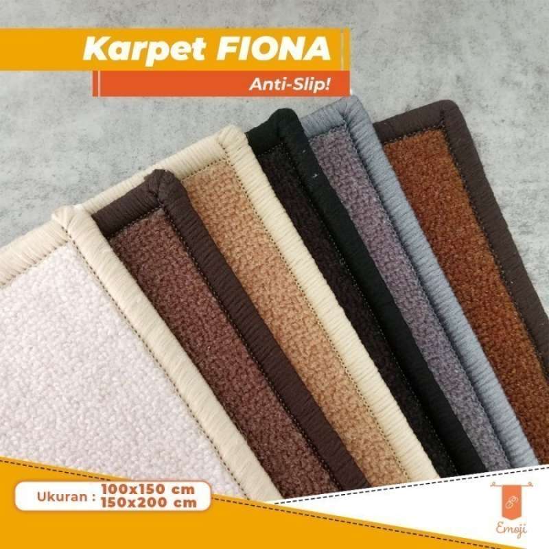 Promo New Karpet Polos Alas Lantai Minimalis Fiona Ivory Anti Slip ...